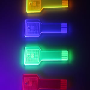 Futuristic Cyberpunk Inspired Emergency Key Necklace Pendant ...