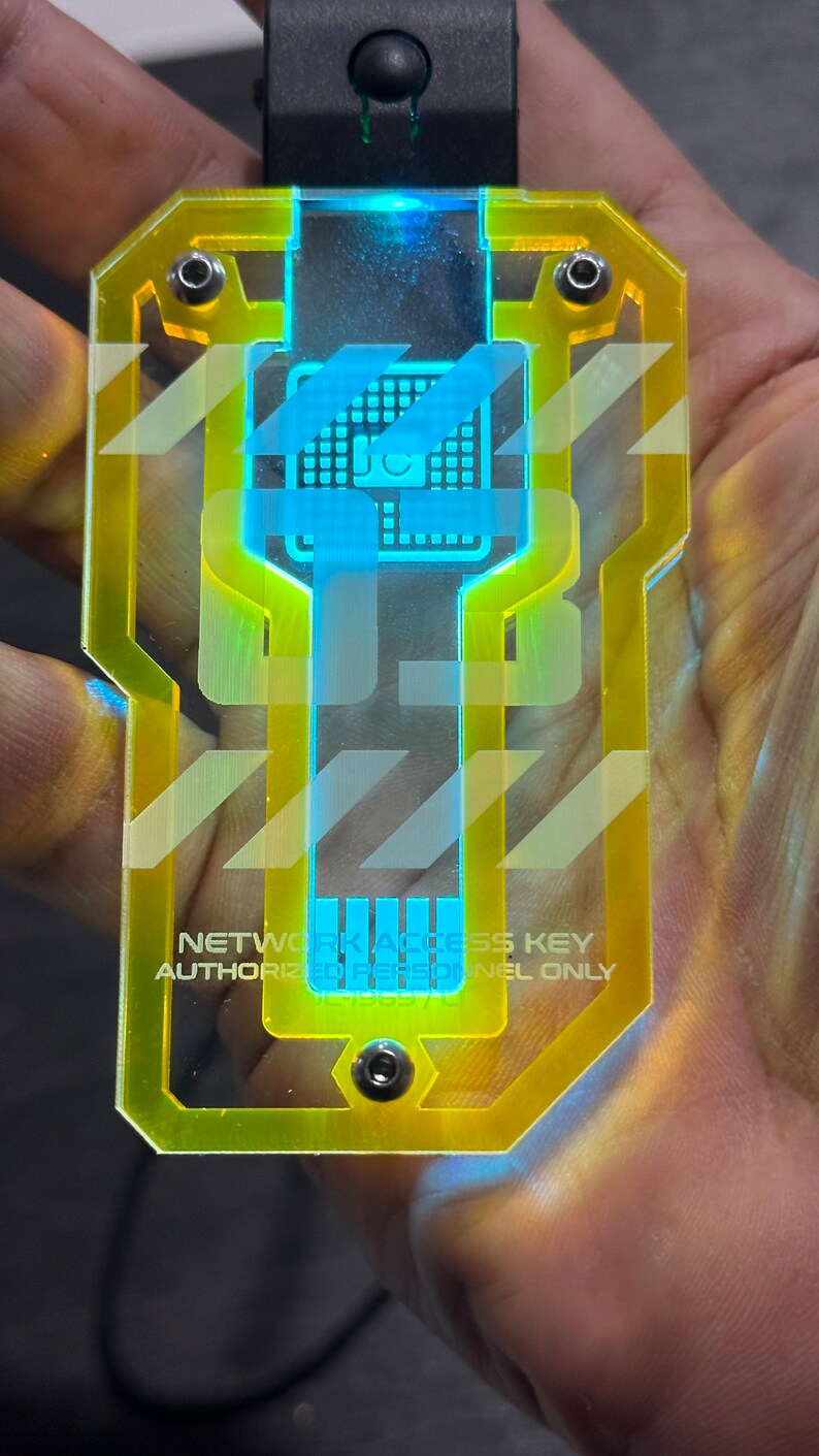 LED Cyberpunk Emergency Access Key Pendant Cyberpunk - Etsy