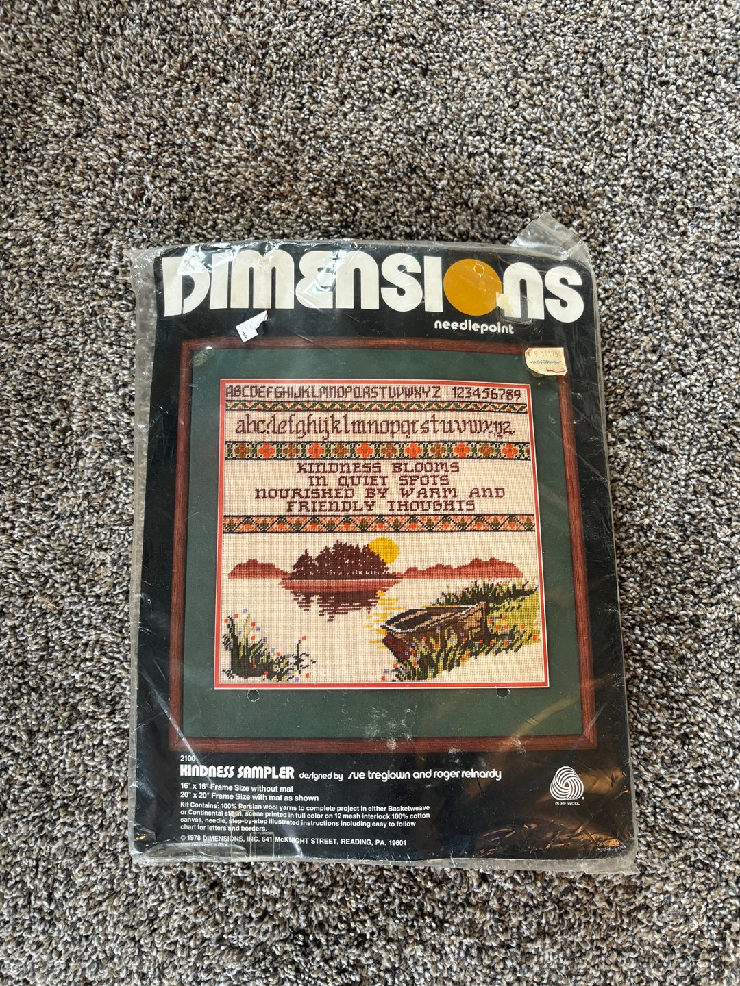 1978 Dimensions Needlepoint | Kindness Sampler - Etsy
