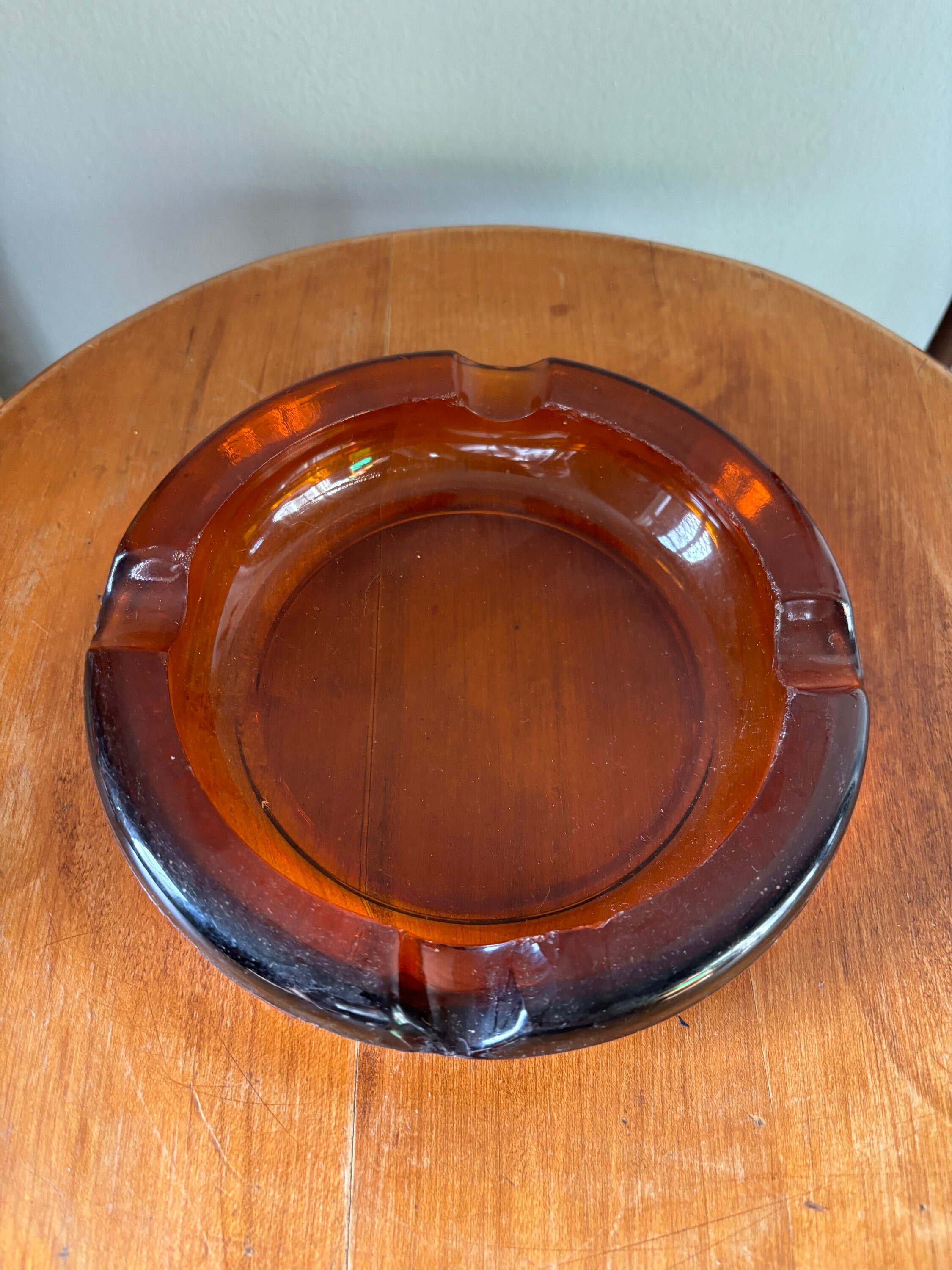 Vintage Glass Amber Ashtray Anchor Hocking Soreno Ashtray - Etsy