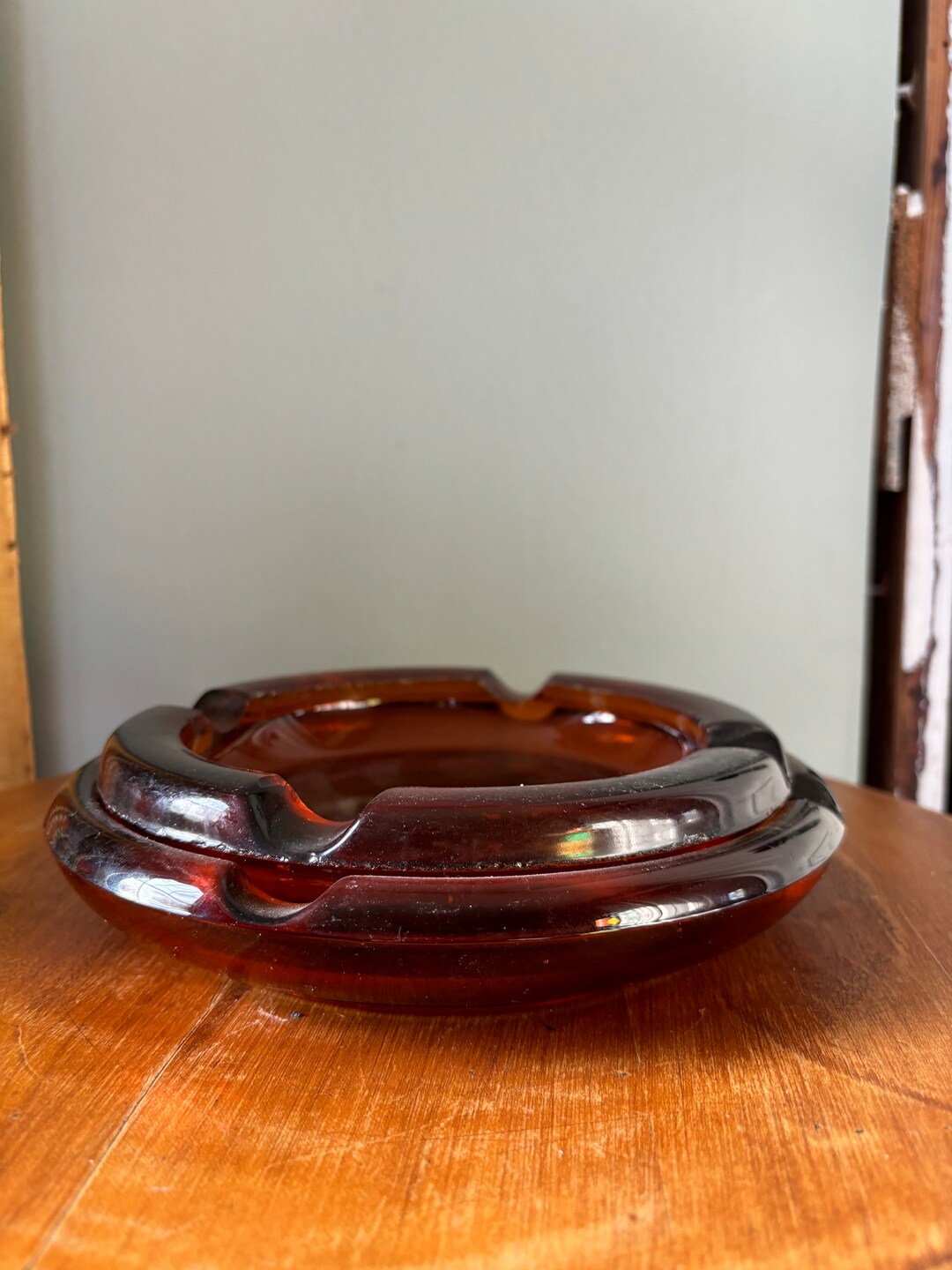 Vintage Glass Amber Ashtray Anchor Hocking Soreno Ashtray - Etsy