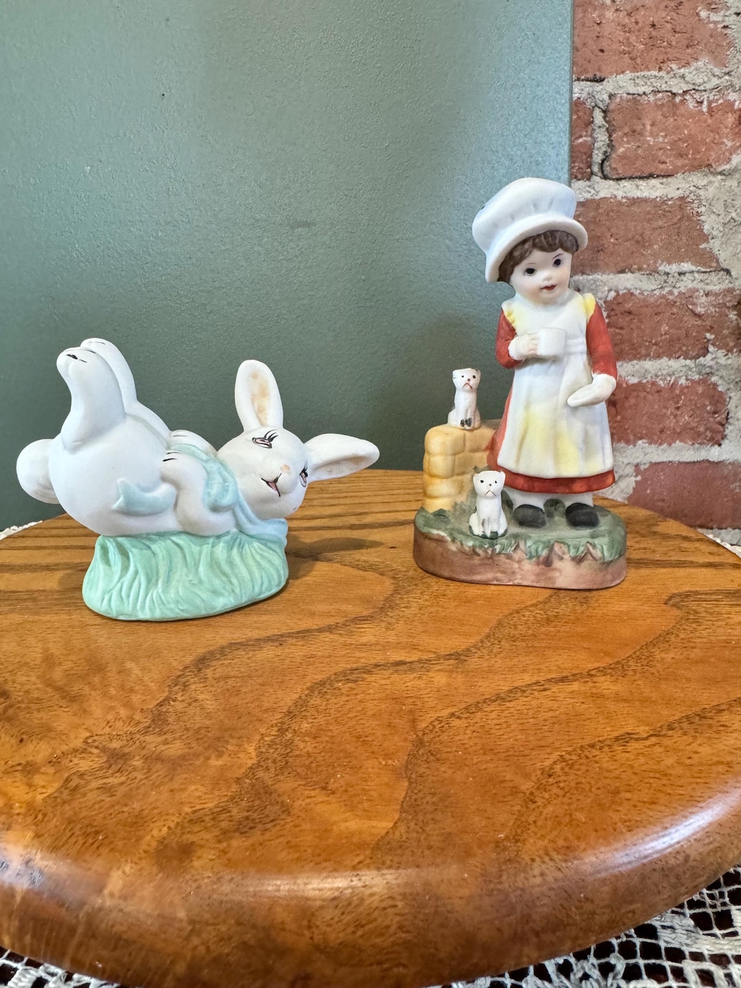 Porcelain Figurines | Set of (2) - Etsy