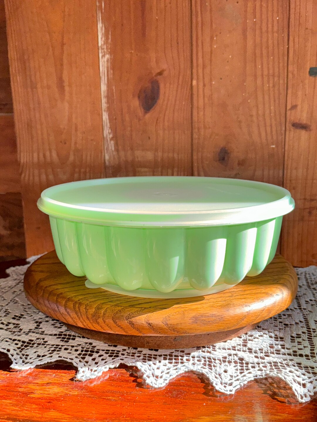 1970s Tupperware | Lime Green 9x3 Jello Mold W/ Lid | Vintage ...