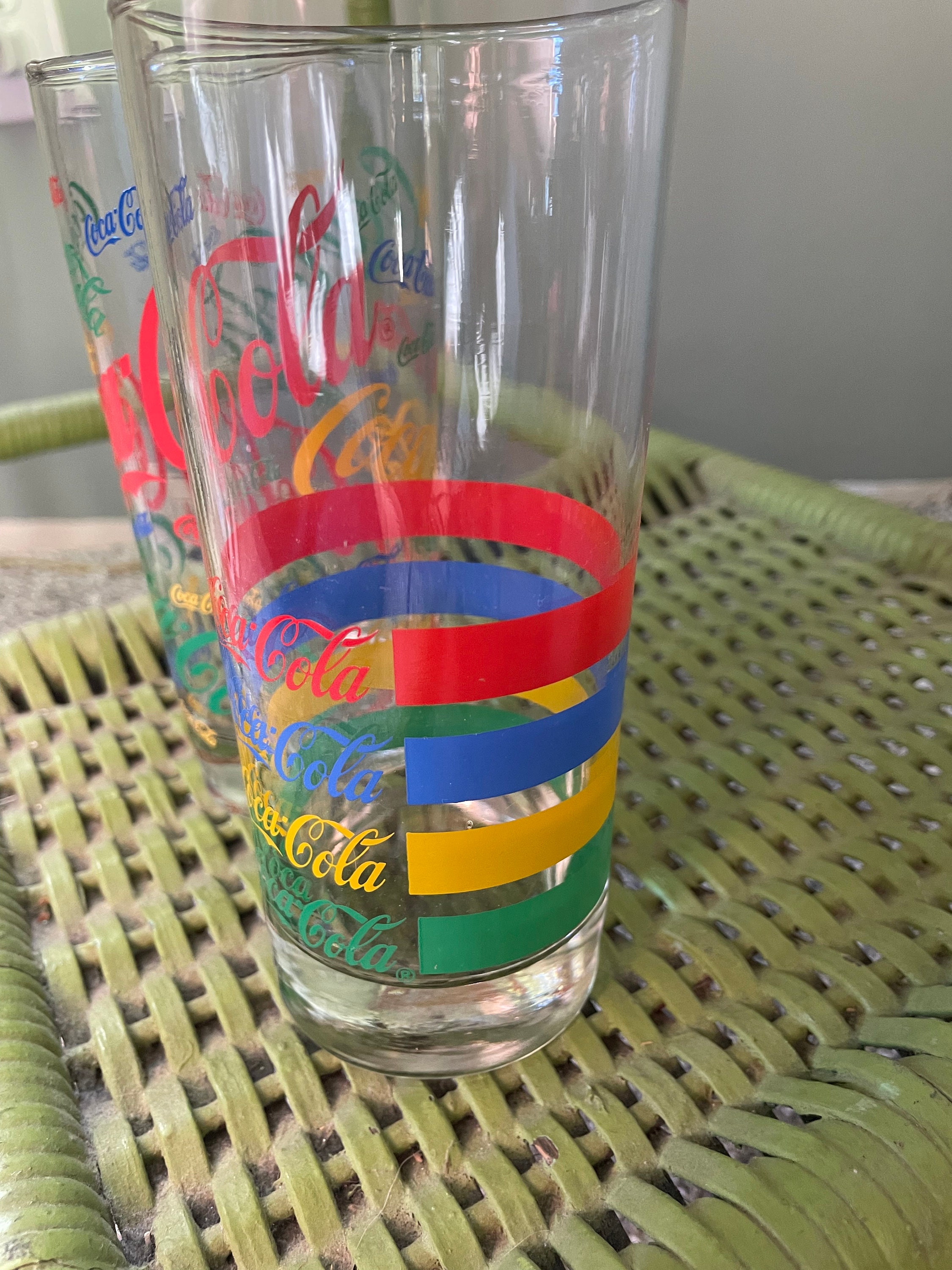 1980’s Primary Colors Coca-cola Cups | Set of Two - Etsy