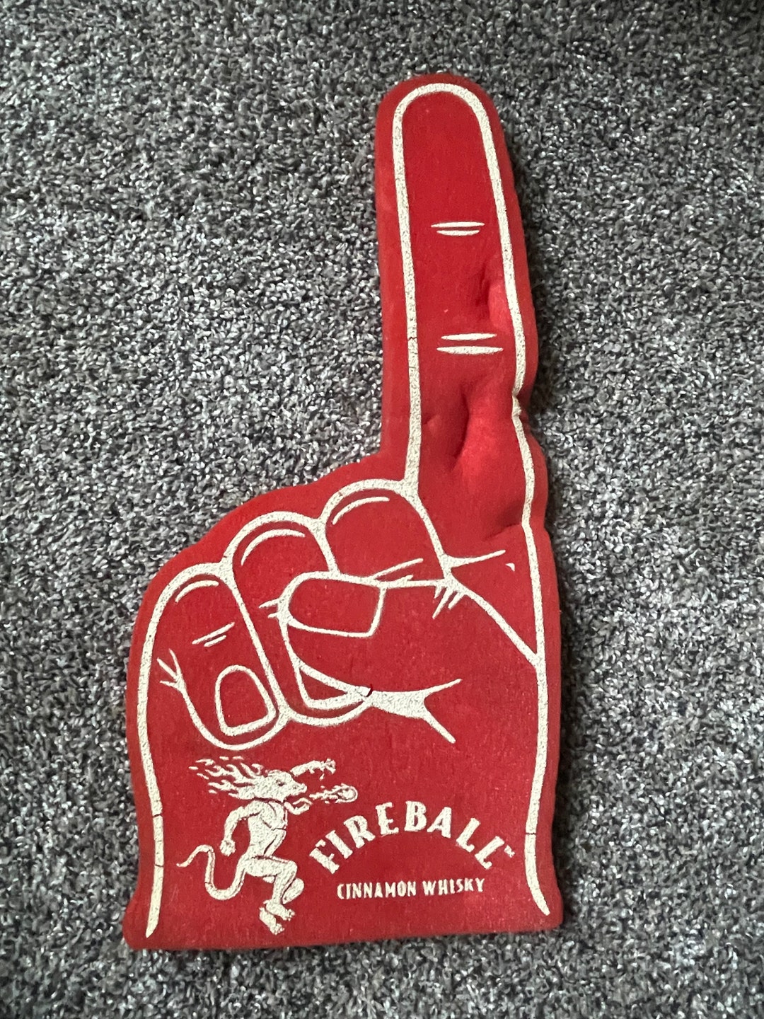 Fireball | Red Foam Finger - Etsy