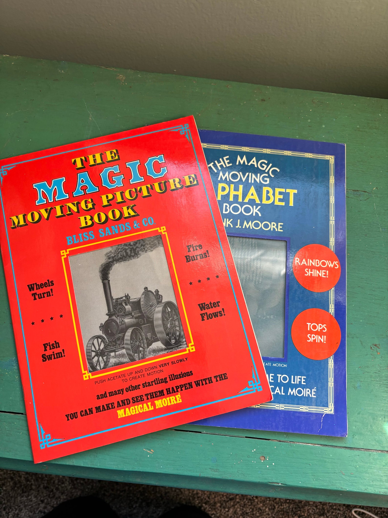 Magic Moving Picture Book | Set of (2) Alphabet & Picture Book - Etsy