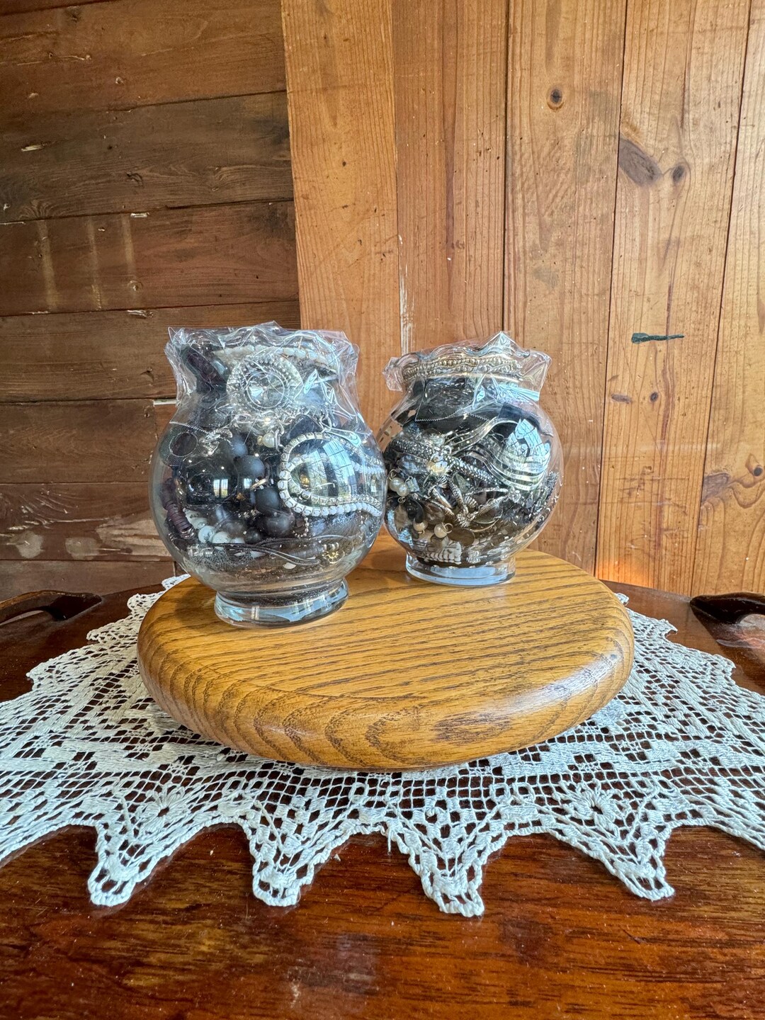 Jewelry Vase Baddie Mix Mystery Jewelry Jar, Destash Vintage Modern ...