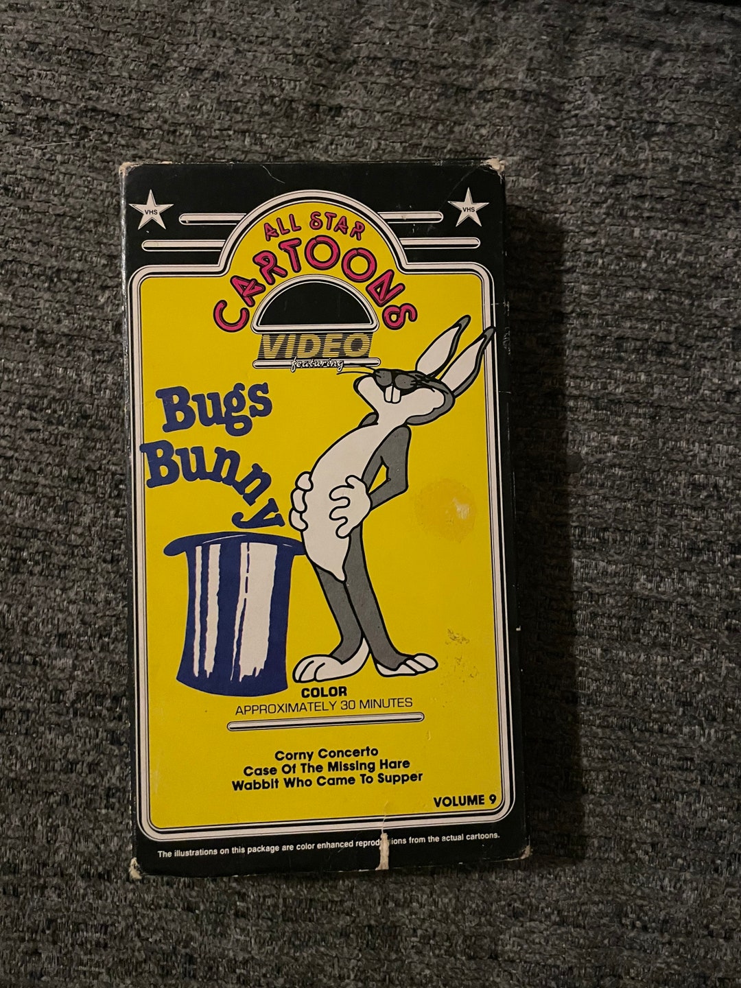 Vintage Bugs Bunny VHS All Star Cartoons Volume 9 - Etsy