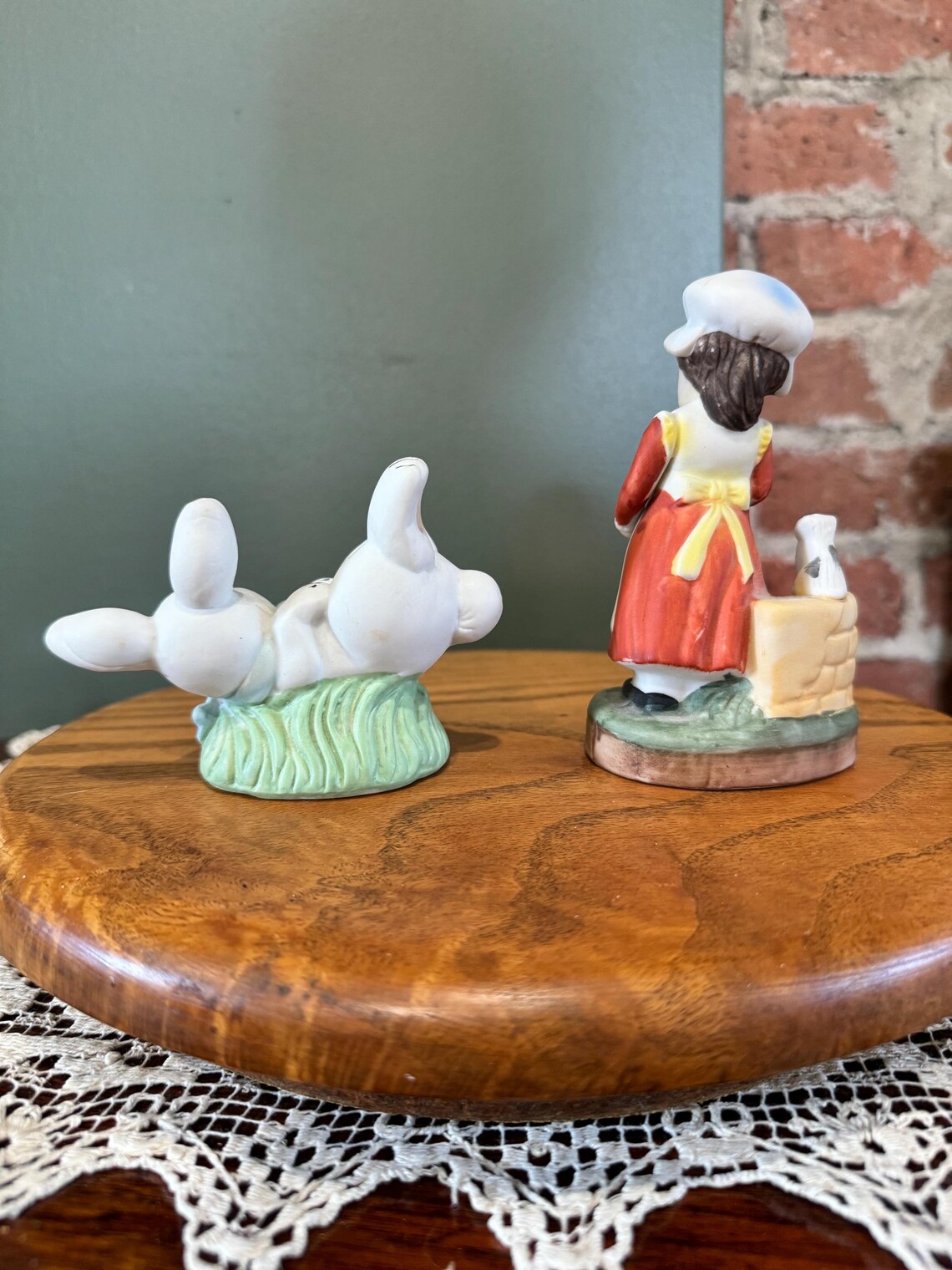 Porcelain Figurines | Set of (2) - Etsy