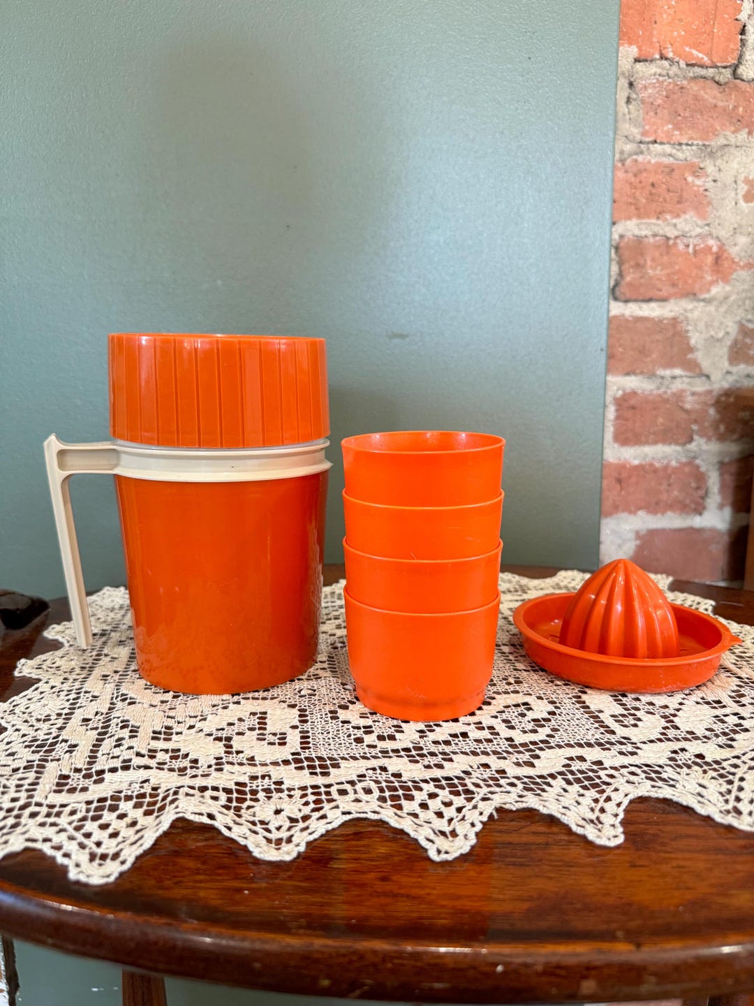 Vintage Tupperware | Orange Tupperware, You Choose | Thermos, Set of (4 ...