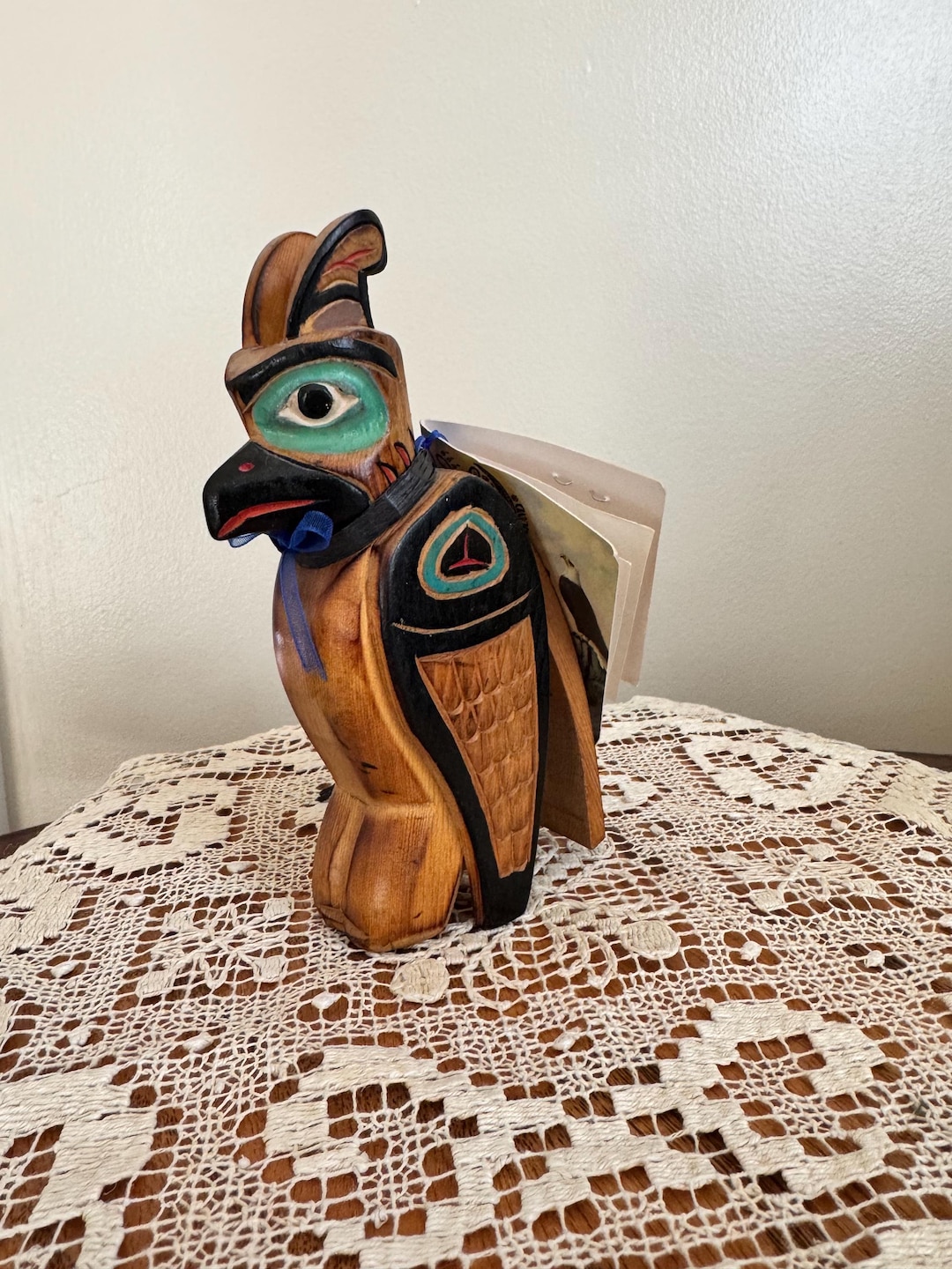 Alaska Black Diamond Hand Carved & Signed Totem Pole Featuring Secret ...