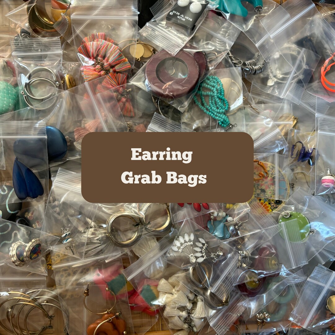 Earring Grab Bags Vintage & Costume Jewelry Mystery Earrings - Etsy