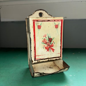 Metal Matchbook Wall Holder | Folk Art Decor - Etsy