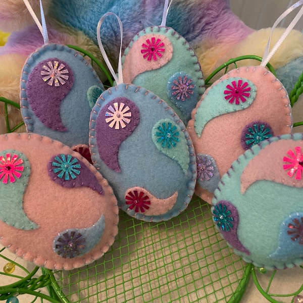 Felt Easter Eggs - Etsy
