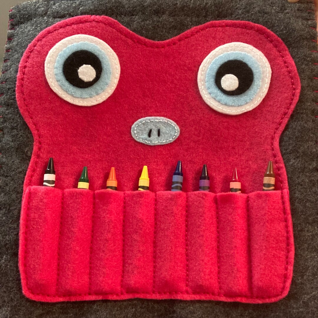 Pink Blue-eyes Monster Activity Coloring Tote Bag - Etsy