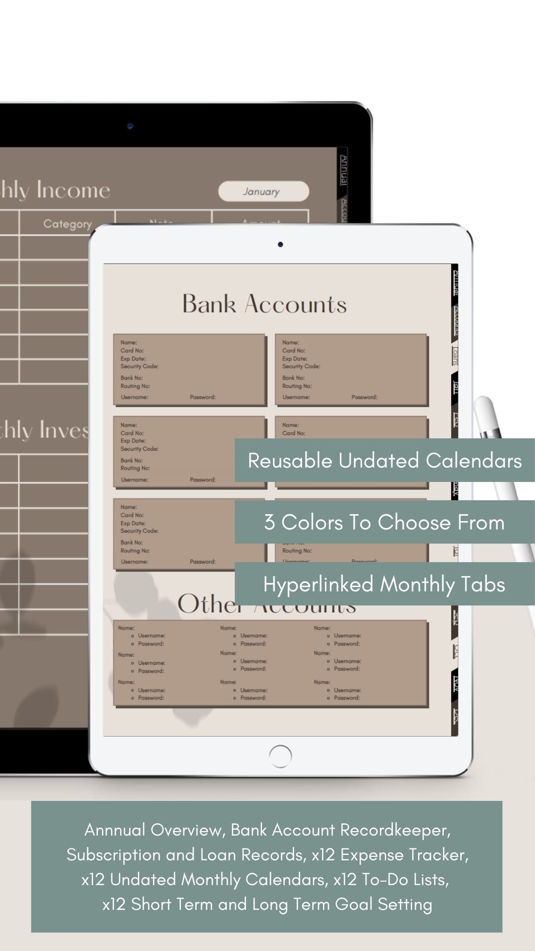 Digital Budget Planner, Finance Tracker, Finance Planner, Digital ...