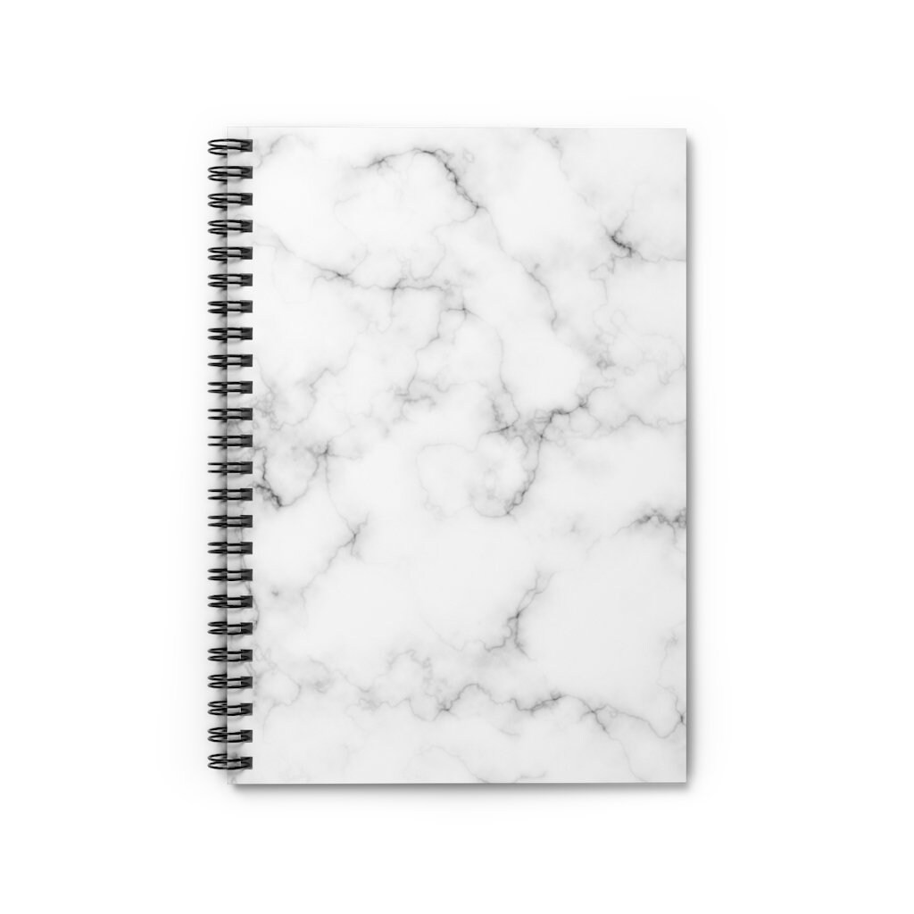Water Color Spiral Notebook, Marble Notebook, Journal, Spiral Journal ...