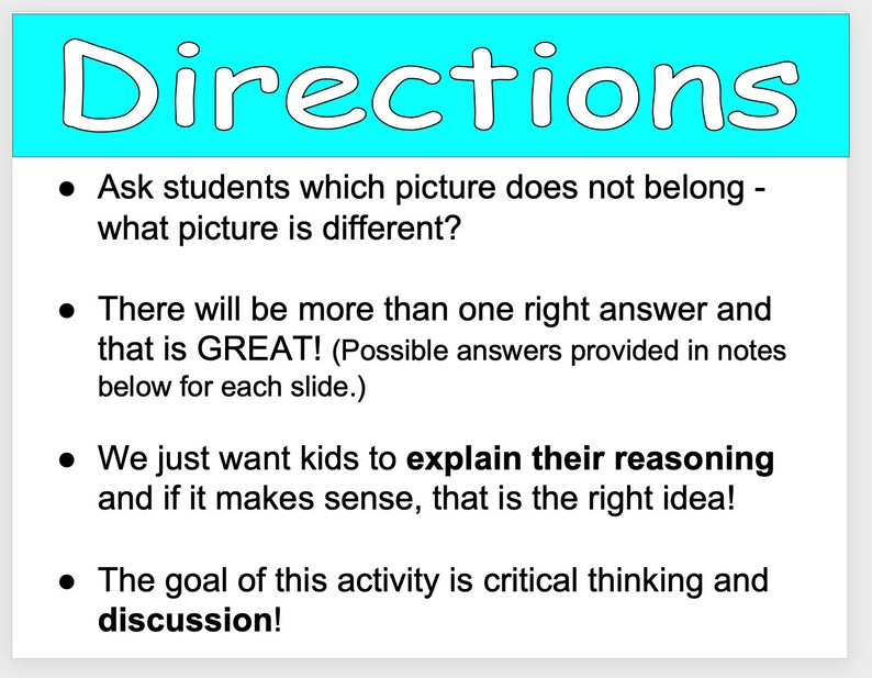 What Doesn't Belong Shapes Critical Thinking Activity - Etsy