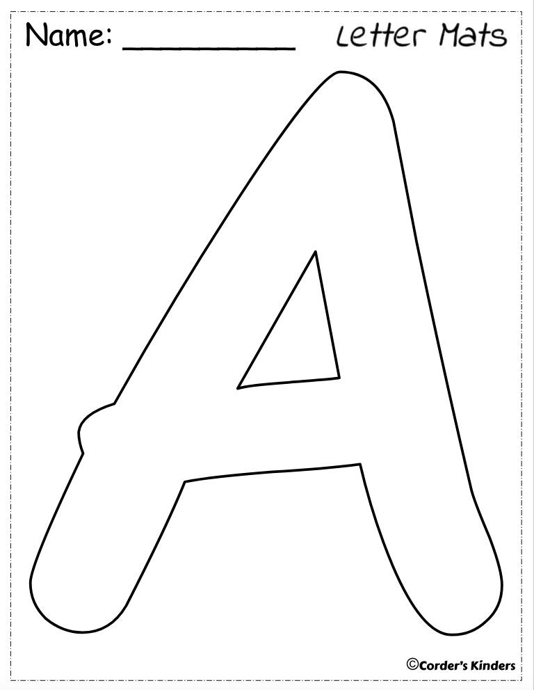 Alphabet Letters Mats | Letter Tear and Glue | Letter Art Printables - Etsy
