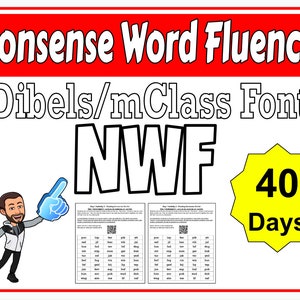 40 Days of Nonsense Words Fluency Practice | NWF Dibels Practice ...