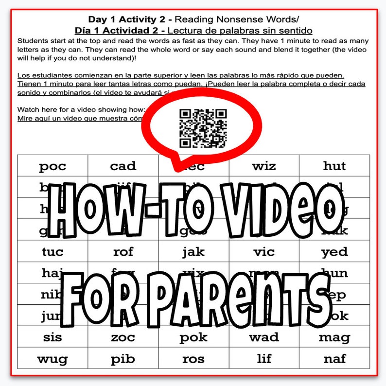 40 Days of Nonsense Words Fluency Practice | NWF Dibels Practice ...