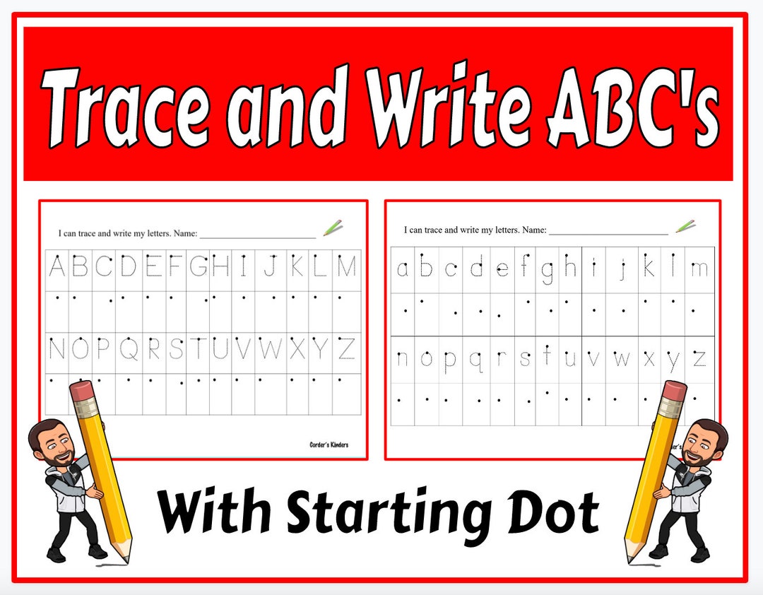 Alphabet Tracing Printable | A to Z Letter Tracing With Starting Point ...