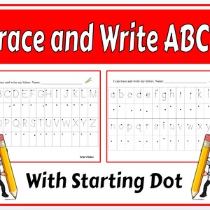 Alphabet Tracing Printable | A to Z Letter Tracing With Starting Point ...