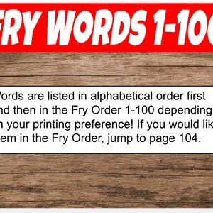 Sight Words Mats | Sight Words Printable Worksheet | Fry Words 1-100 - Etsy