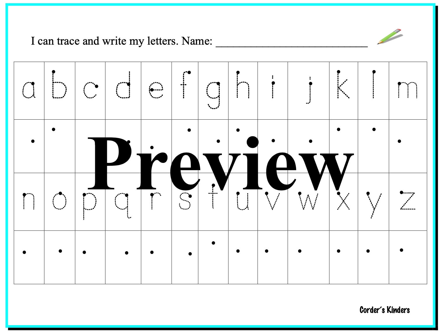 Alphabet Tracing Printable | A to Z Letter Tracing With Starting Point ...
