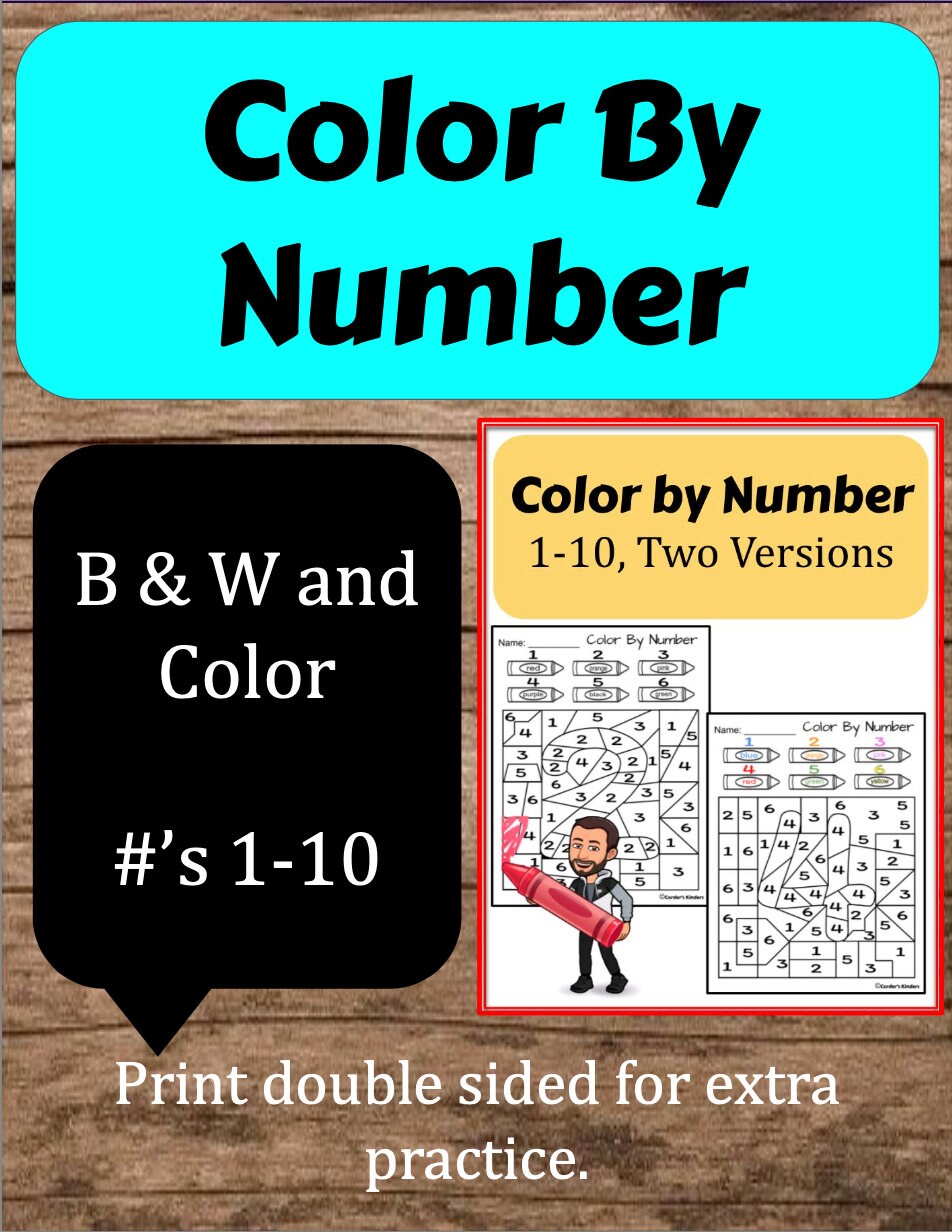 Number Activity Bundle | Number Fluency | Color by Number | Number Mats ...