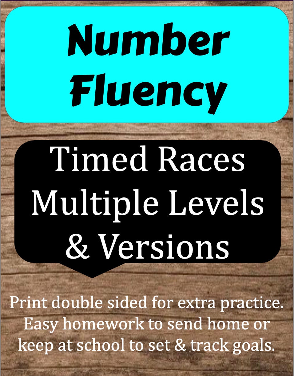 Number Activity Bundle | Number Fluency | Color by Number | Number Mats ...