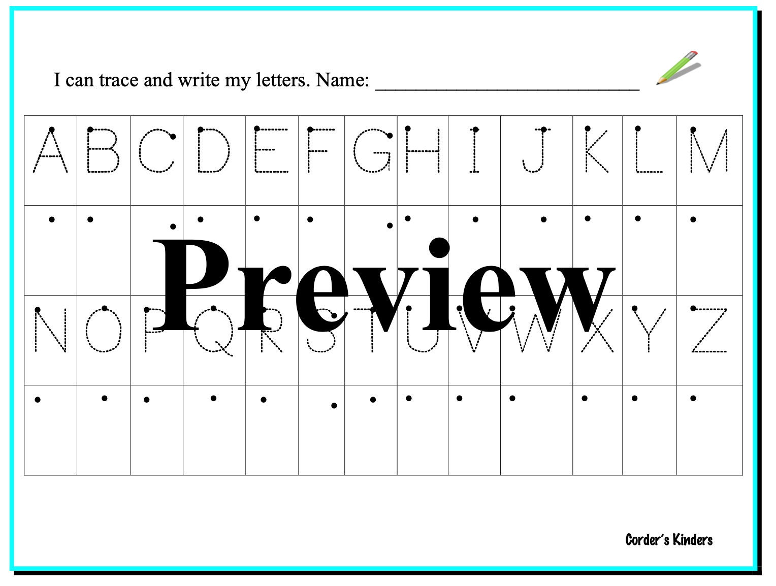 Alphabet Tracing Printable | A to Z Letter Tracing With Starting Point ...