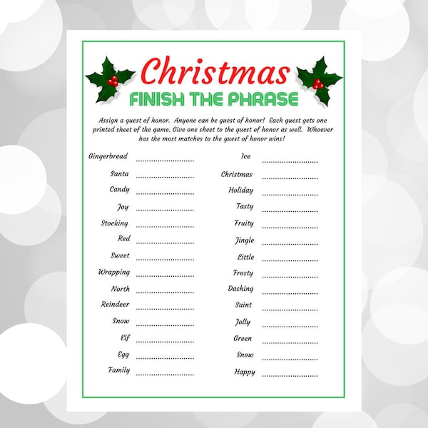 Christmas Phrases - Etsy