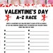 Valentine's Day A-Z Game, Valentine Printable Game, Fun Valentine's Day ...