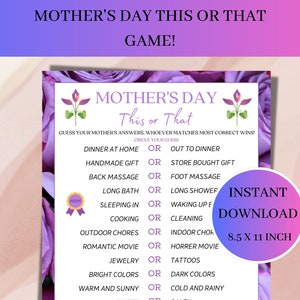 Mothers Day Word Game, Mother's Day Party Games, Word Scramble, Mother ...