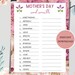 Who Knows Mom the Best Game, Printable Mother's Day Games, Mother's Day ...