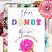 Teacher Appreciation Sign Printable, You DONUT Know How Much We ...