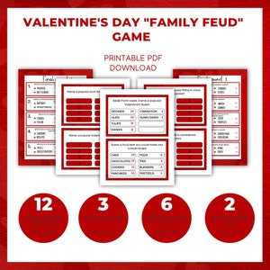 Valentines Day Friendly Feud Game, Family Feud Quiz, Family Game ...