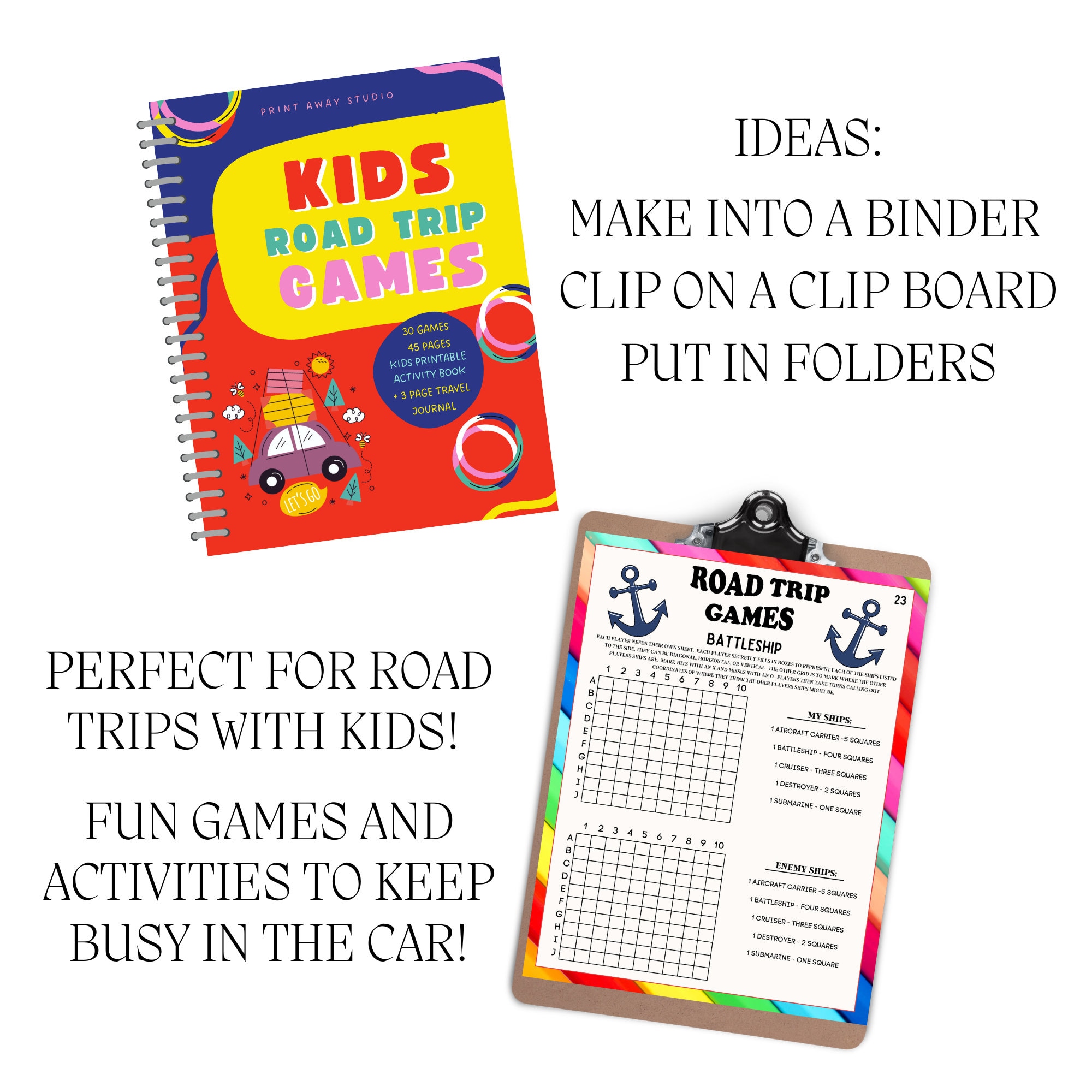 Kids Road Trip Games, Family Road Trip Printable Activities, Family ...