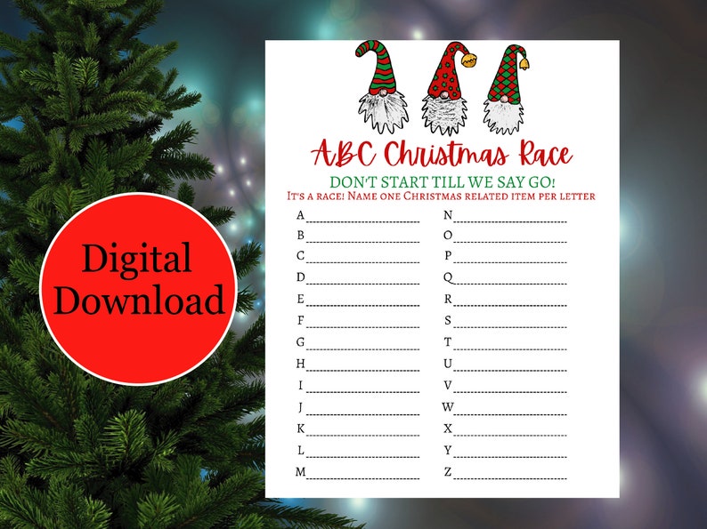 Christmas Game, Xmas Holiday Race Game, Christmas Family Game ...