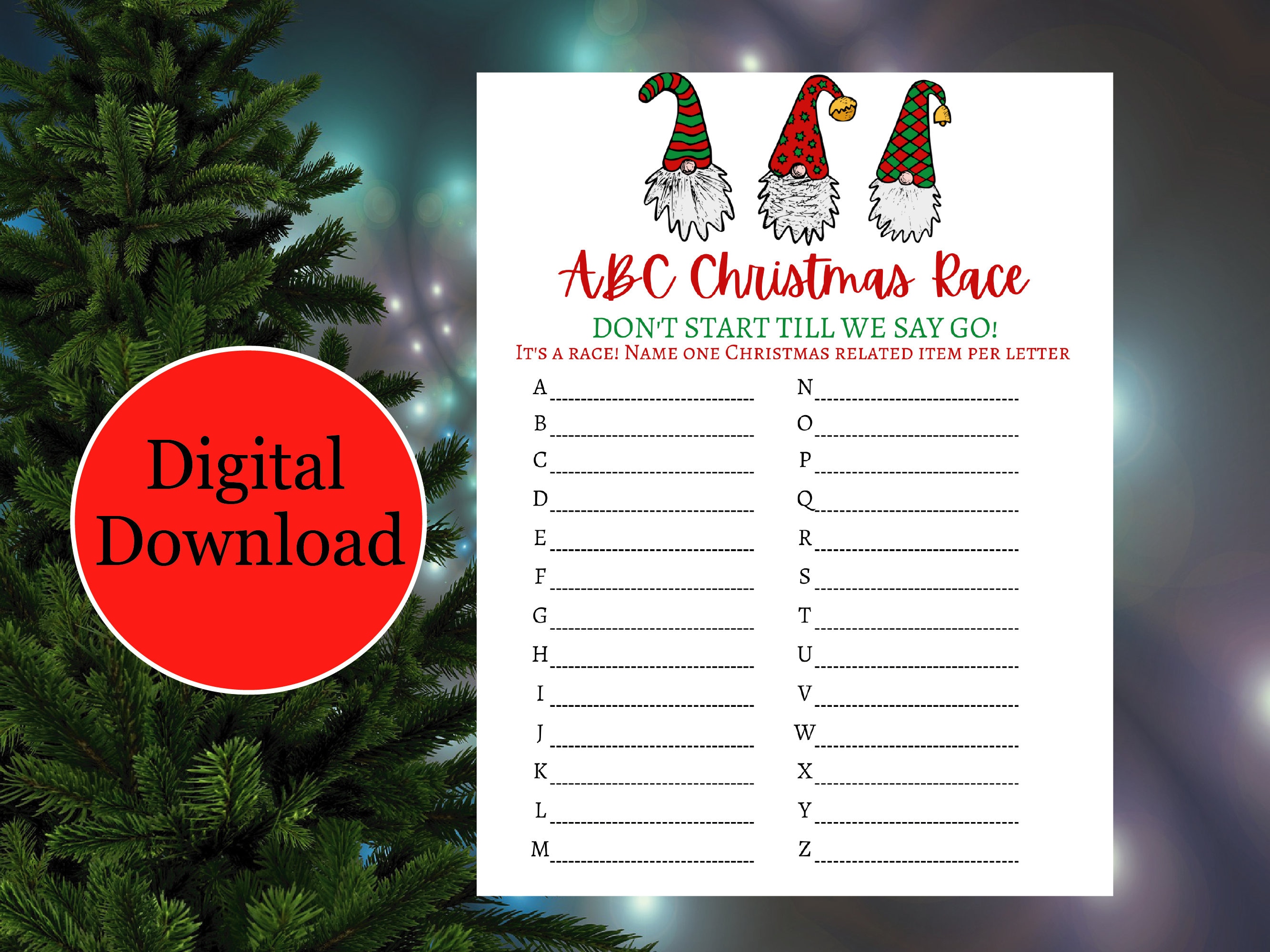 Christmas Game, Xmas Holiday Race Game, Christmas Family Game ...