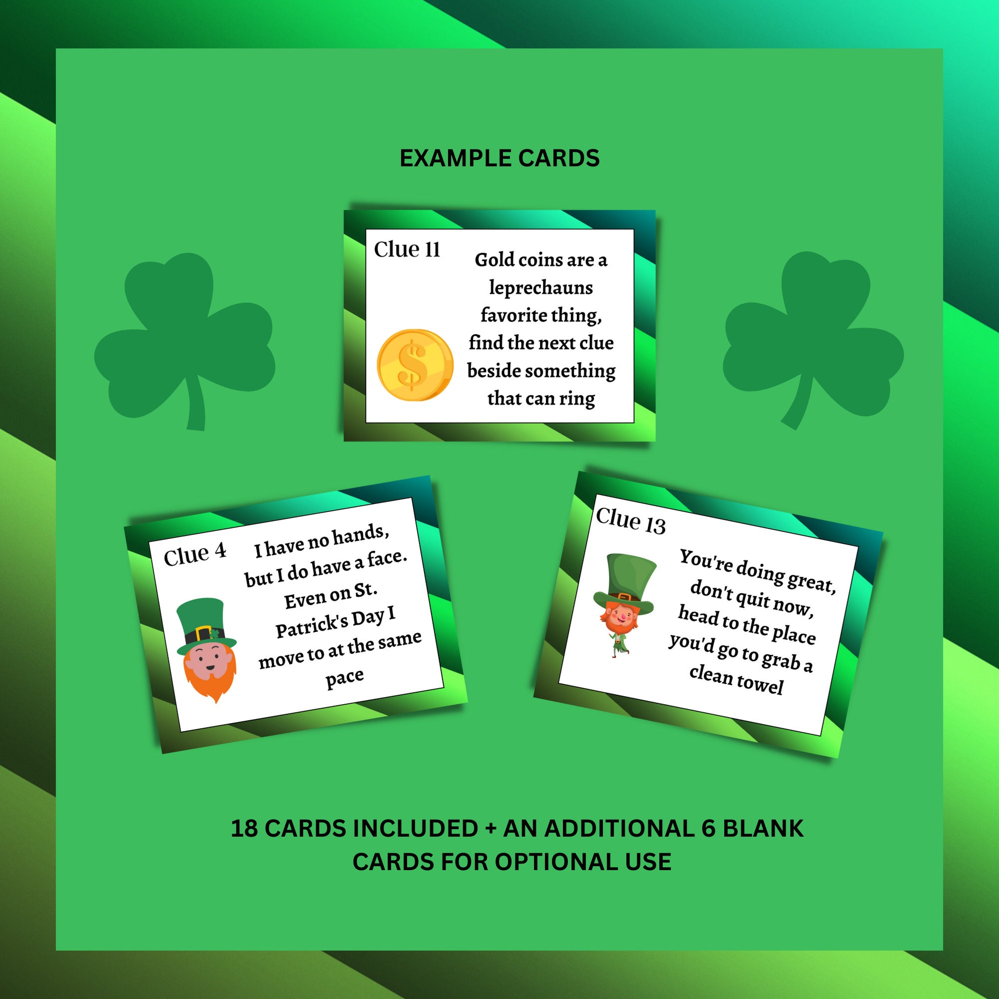 St. Patrick's Day Scavenger Hunt, St Patricks Day Game, Treasure Hunt ...
