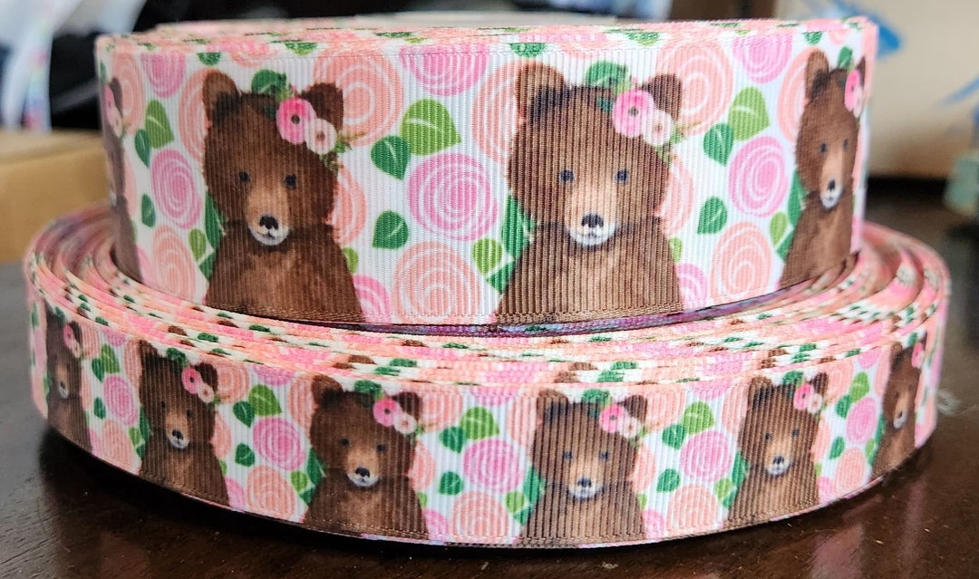 7/8" or 1.5" Baby Bear Ribbon - Etsy