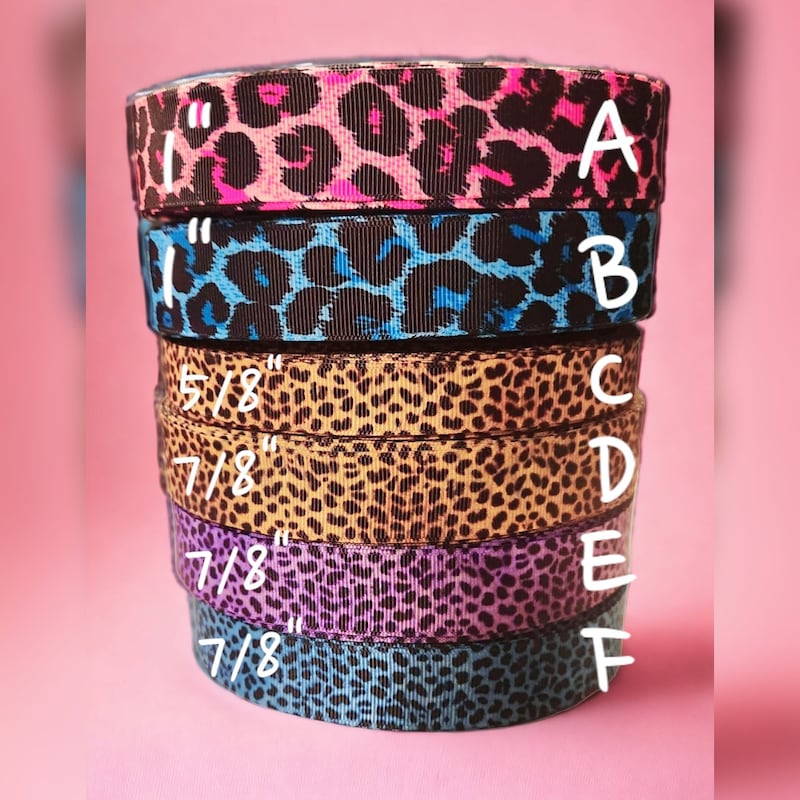 Leopard Ribbon - Etsy