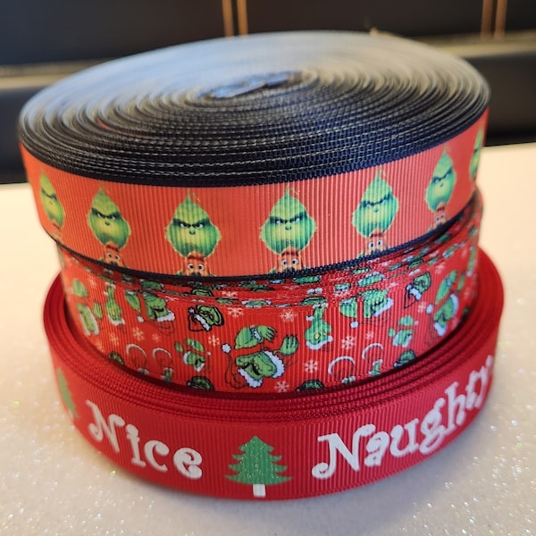 Grinch Ribbon - Etsy UK