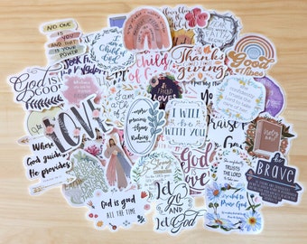 Bundle of 10 Faith Based Stickers, Waterproof Sticker Bundle, Pick Ten ...