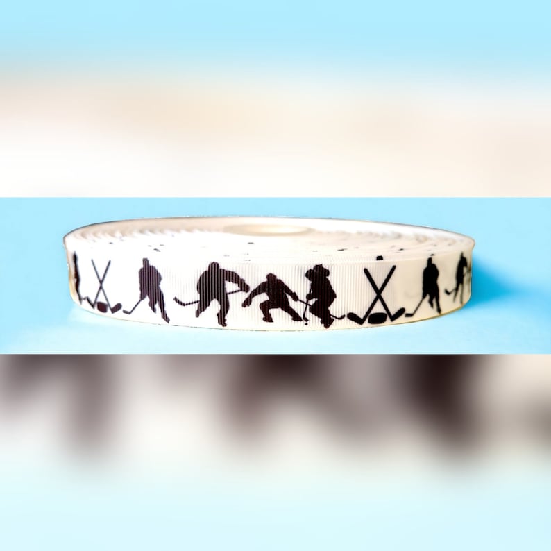 7/8 Hockey Sports Ribbon - Etsy