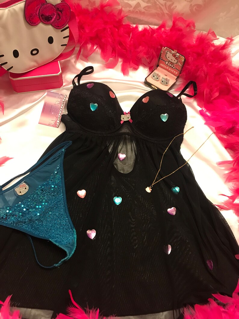 Adorable Vintage Y2k Hello Kitty Lingerie and Jewellery Set - Etsy