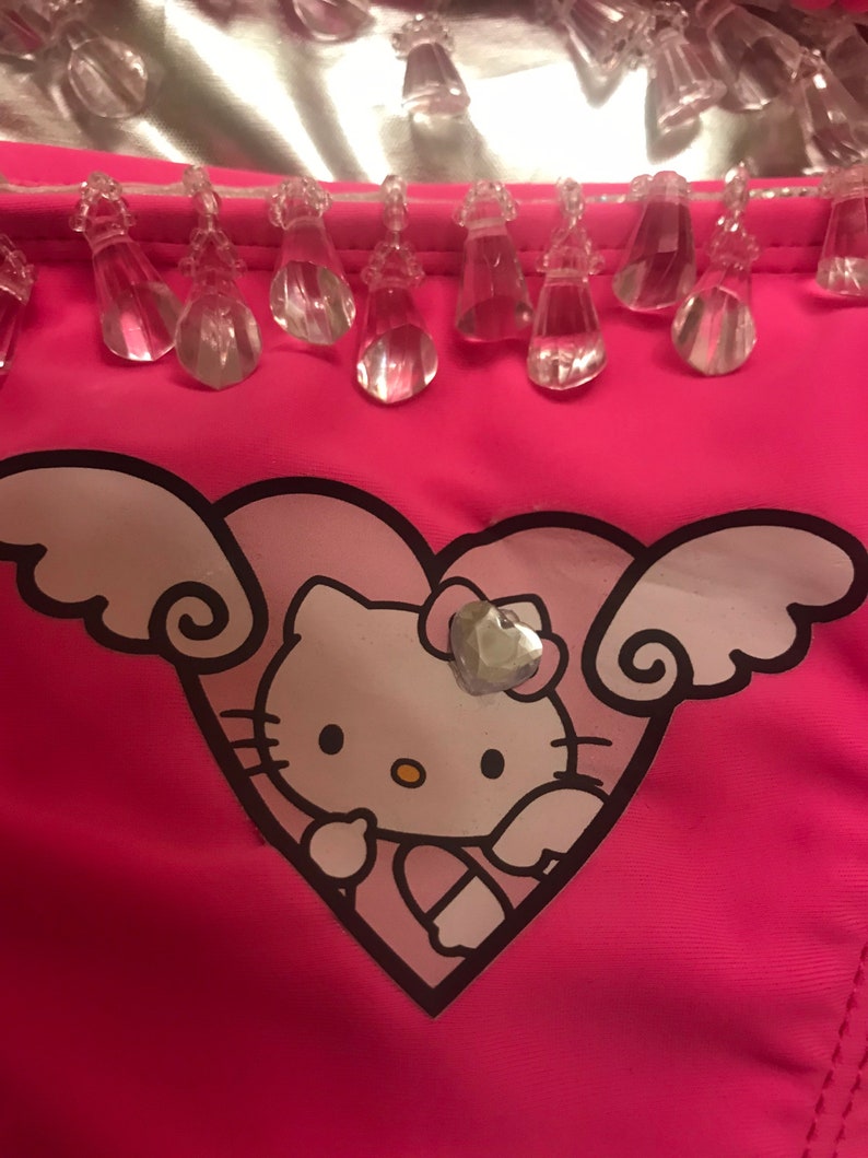 Adorable Vintage Y2k Hot Pink Bikini and Earrings Set - Etsy