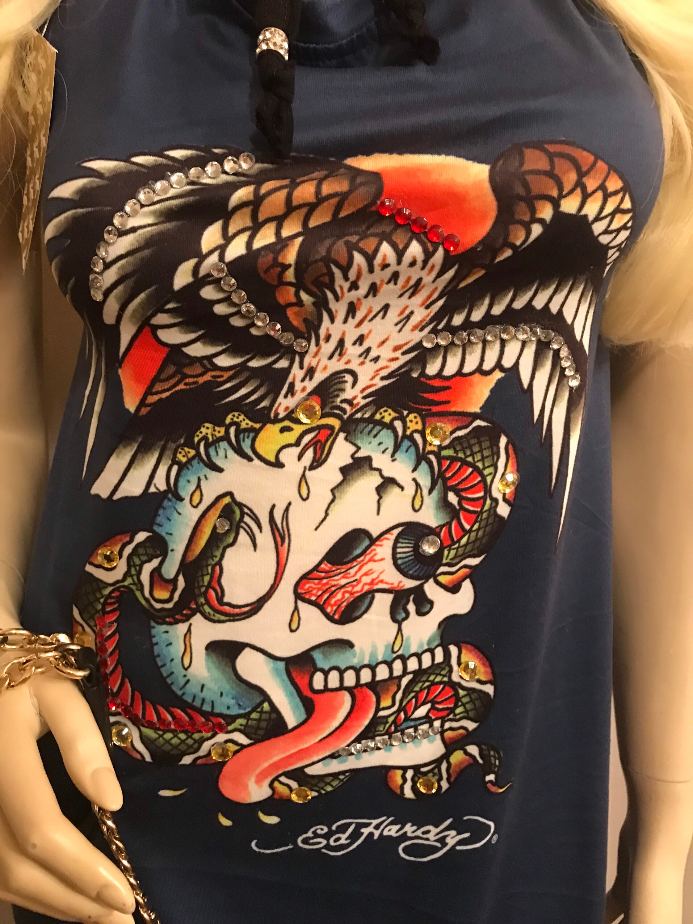 Rare Gorgeous Vintage Y2k Ed Hardy Custom Halter Dress - Etsy